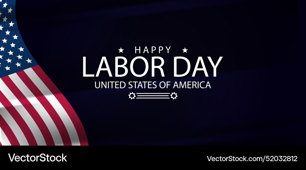 Enjoying a well deserved break on labor day Vector Image