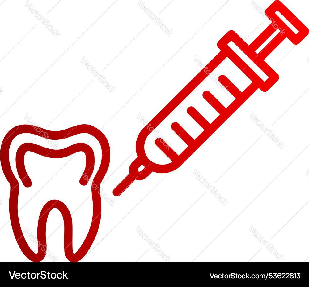 Anesthesia line gradient icon Royalty Free Vector Image