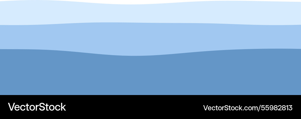 Calm blue tones in abstract wave pattern Vector Image