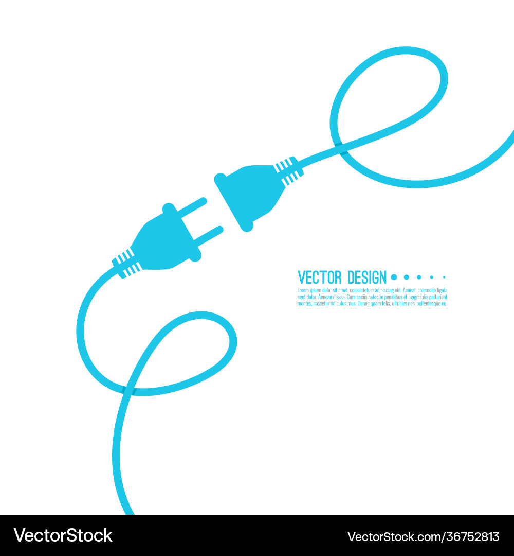 Electric plug icon Royalty Free Vector Image - VectorStock