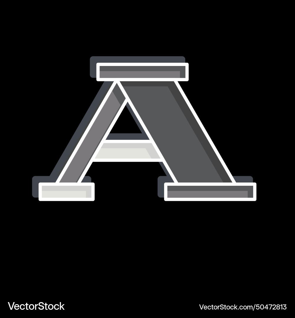 Icon font related to post office symbol glossy Vector Image