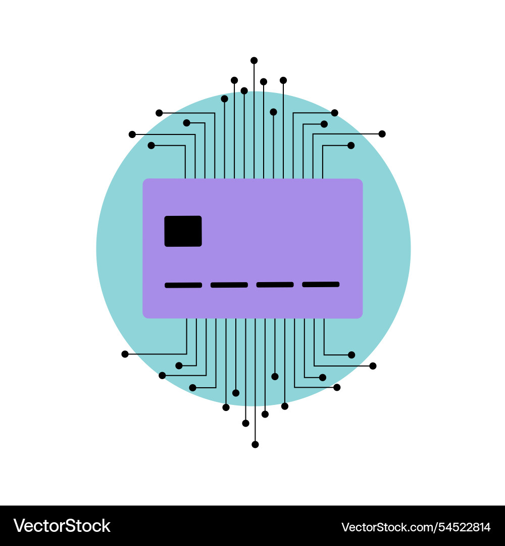 Cybersecurity in digital payment systems security Vector Image