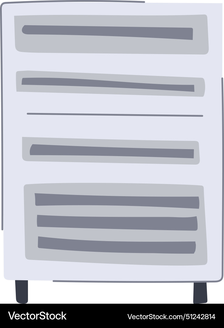 Web server rack cartoon Royalty Free Vector Image