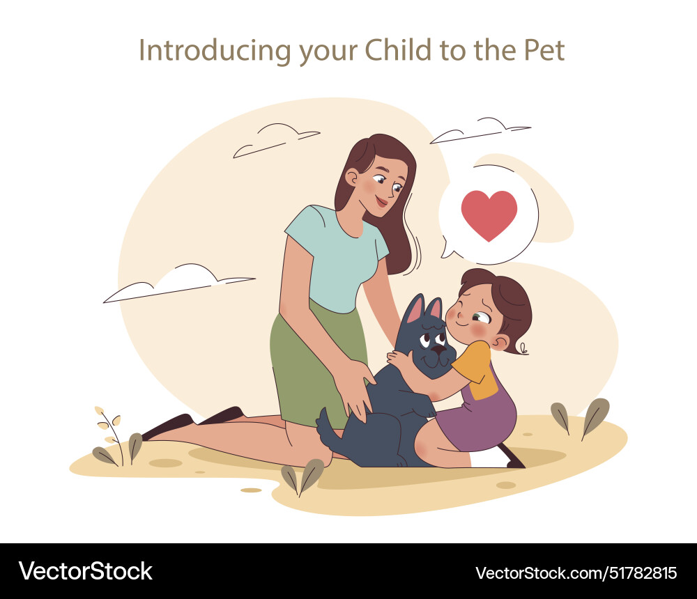 First friendship concept Royalty Free Vector Image