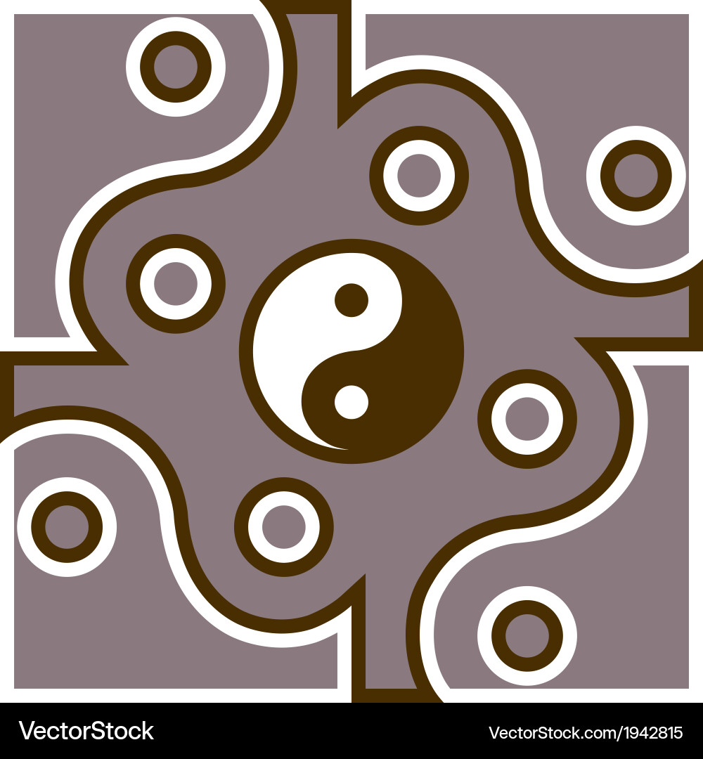 Jing jang theme Royalty Free Vector Image - VectorStock