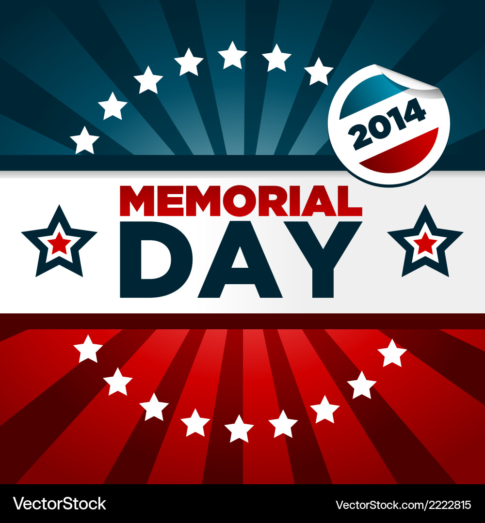 Memorial day Royalty Free Vector Image - VectorStock