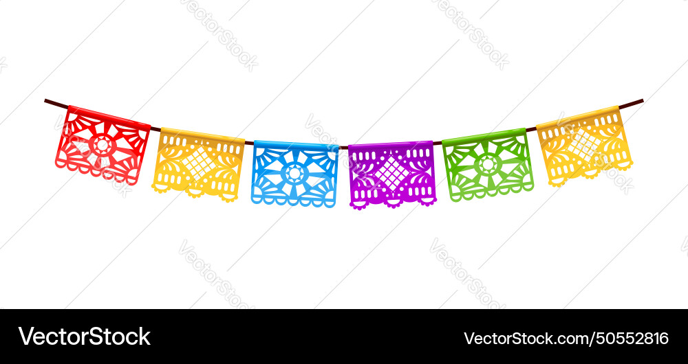 Cinco de Mayo Papel Picado Lizenzfreies Vektorbild