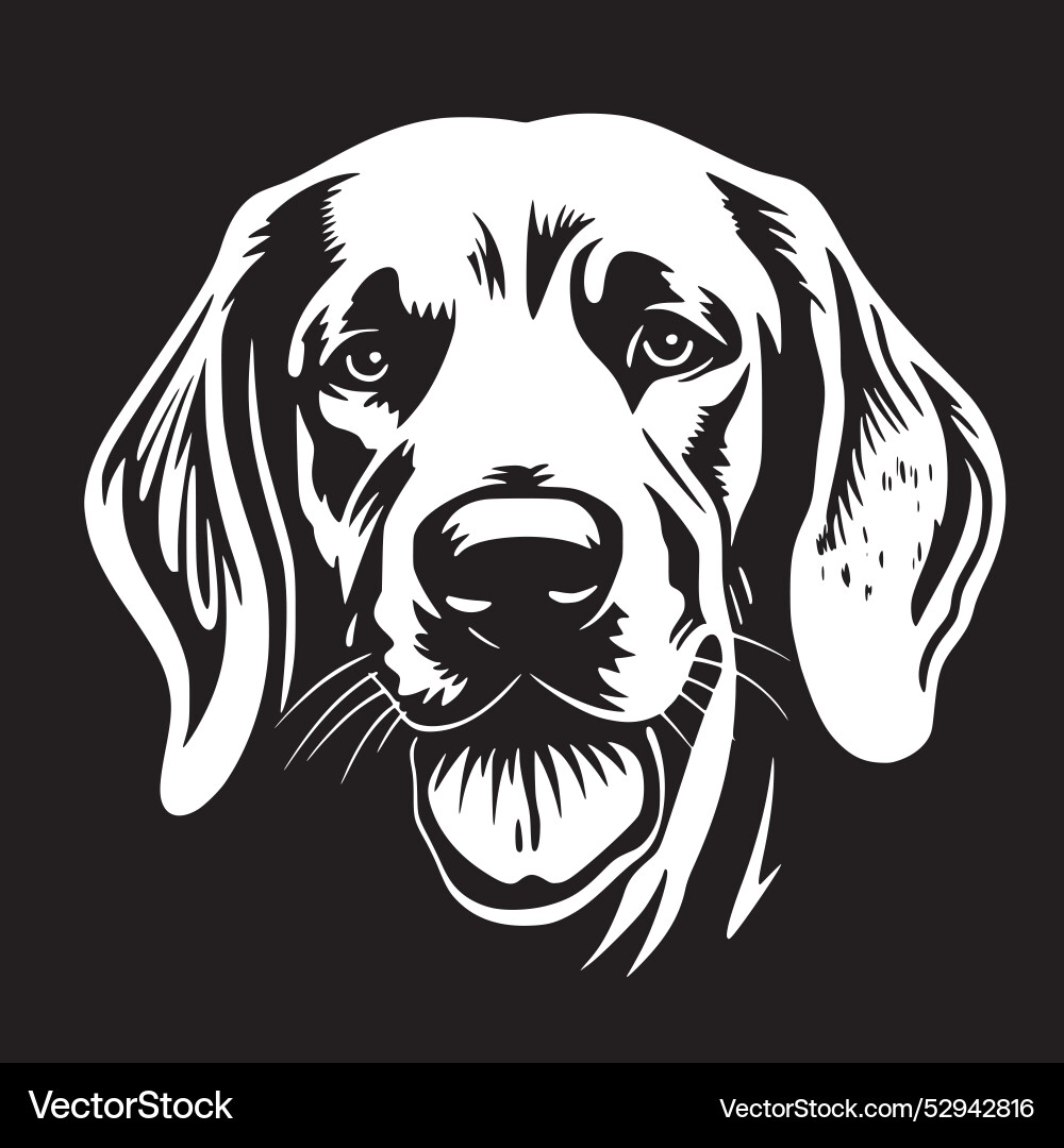 Labrador retriever - minimalist and flat logo Vector Image