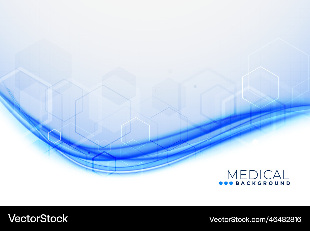 Medical Wave Background Royalty Free Vector Image