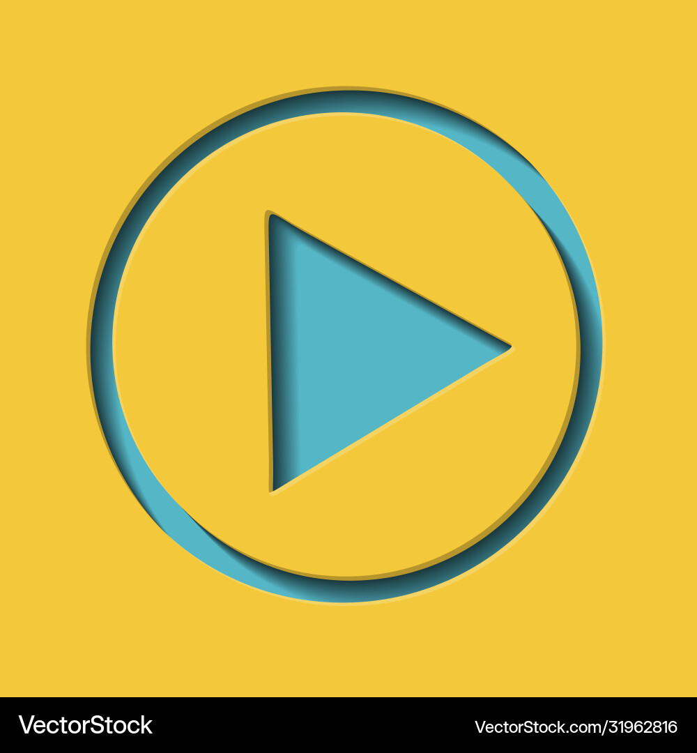 Play button Royalty Free Vector Image - VectorStock