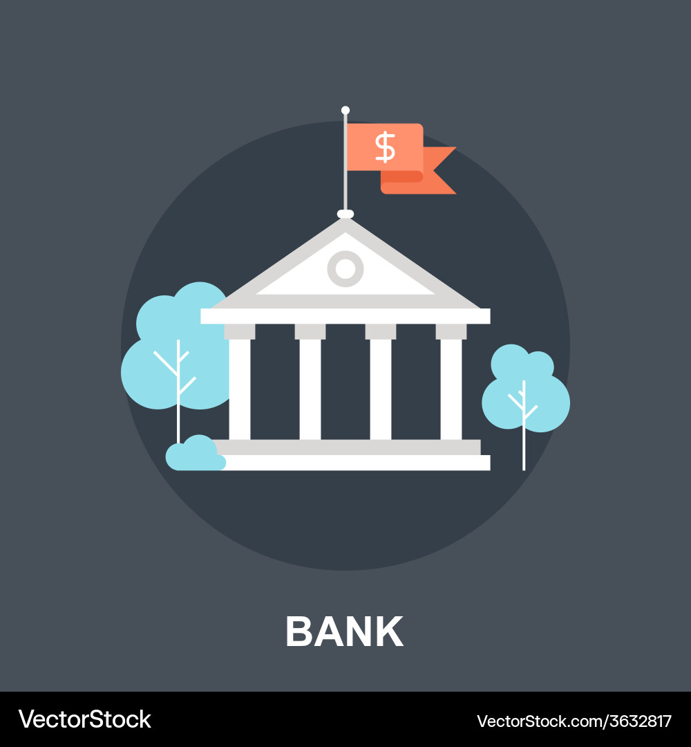 Bank concept Royalty Free Vector Image - VectorStock