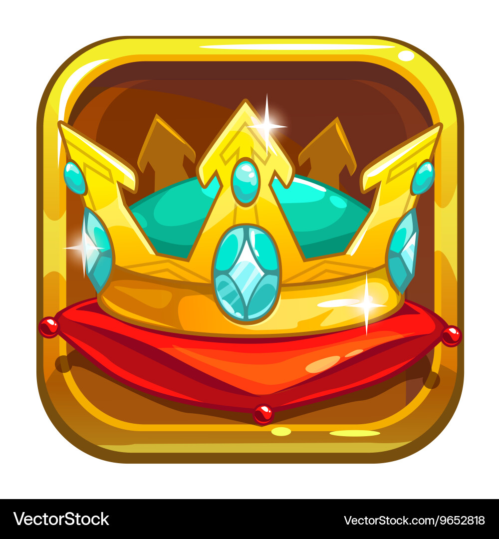 Golden Crown Icon App Vector Images (over 390)