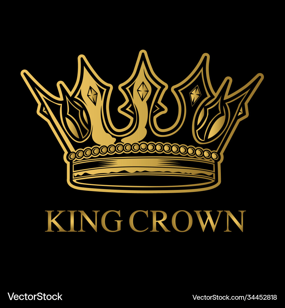 Crown king and queen royal princess Royalty Free Vector