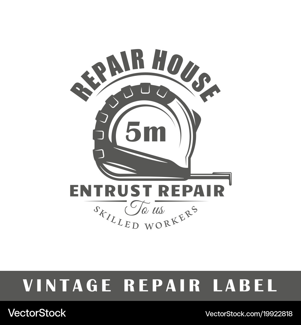Repair Label Icon Royalty Free Vector Image - VectorStock