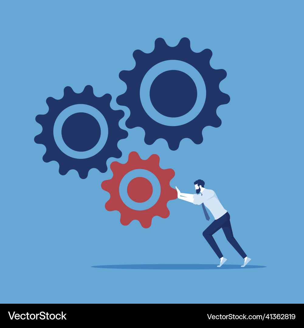 Business process and financial mechanism concept Vector Image