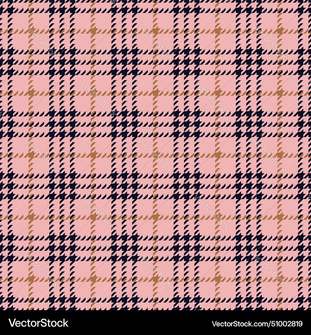 Classic tweed plaid style pattern geometric check Vector Image