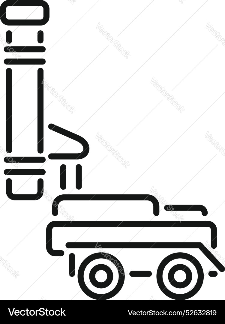 Drilling rig machine using hydraulic power Vector Image