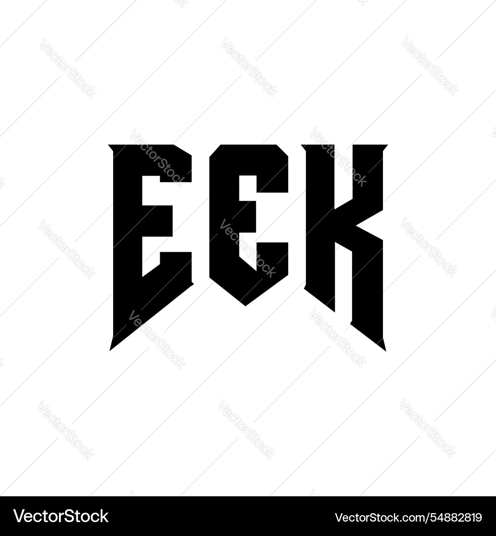 Eek letter logo design for technology company – Royalty-Free Vector ...