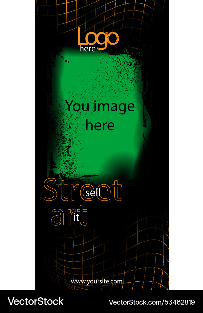 Grid instagram post Royalty Free Vector Image - VectorStock