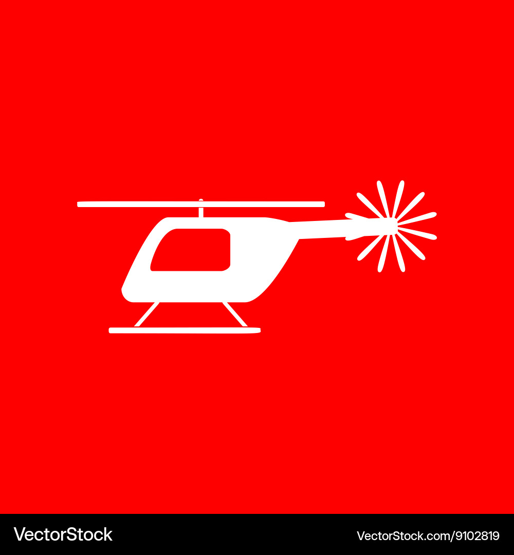 Helicopter sign Royalty Free Vector Image - VectorStock