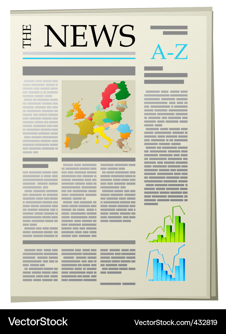Newspaper Royalty Free Vector Image - VectorStock