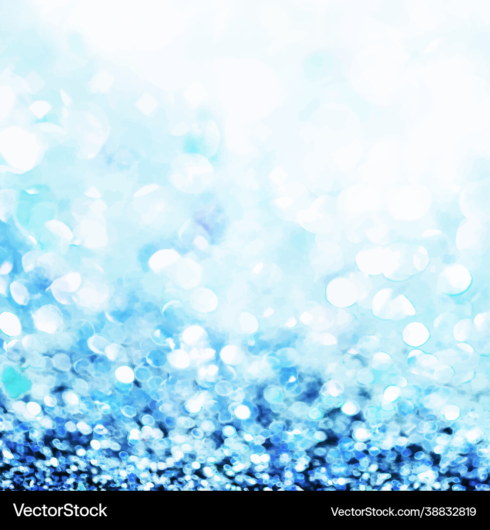 Shiny blue glitter textured social ads Royalty Free Vector