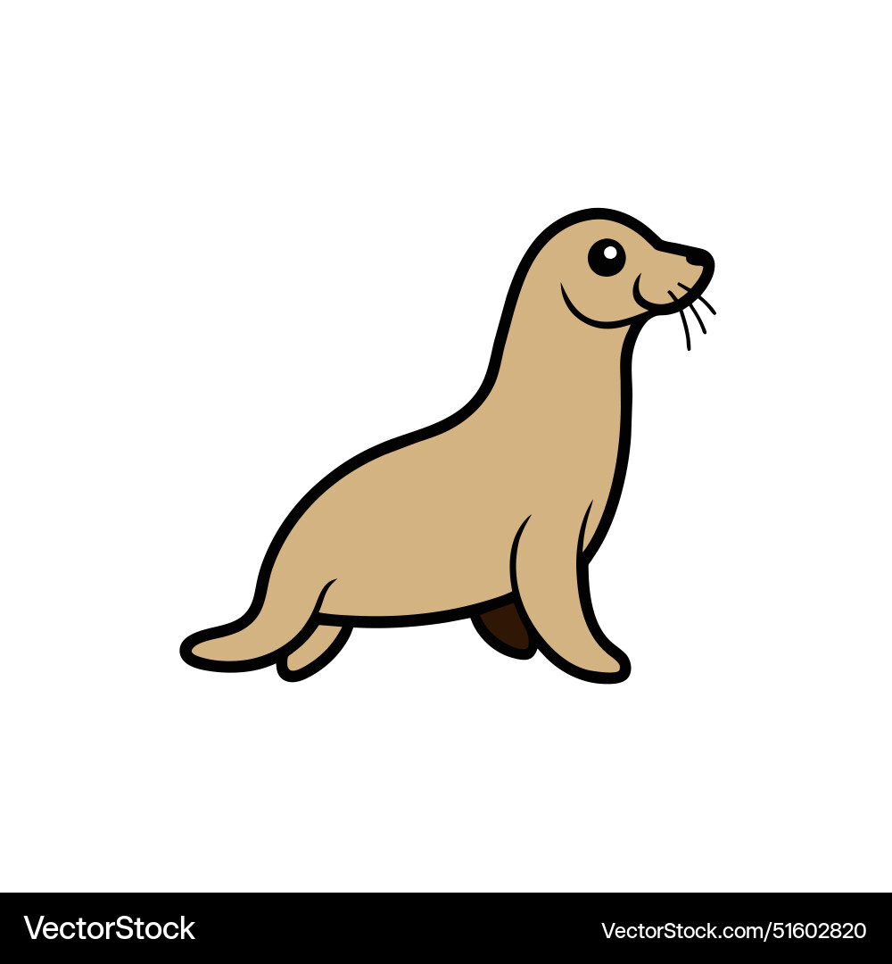 Australian fur seal speaks icon Royalty Free Vector Image