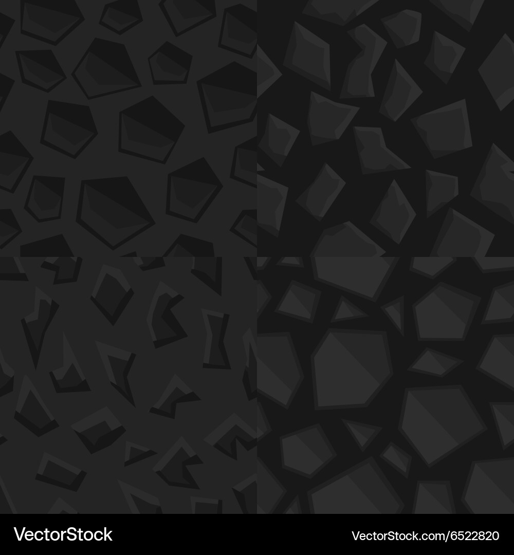 Cartoon ground seamless texture collection Vector Image