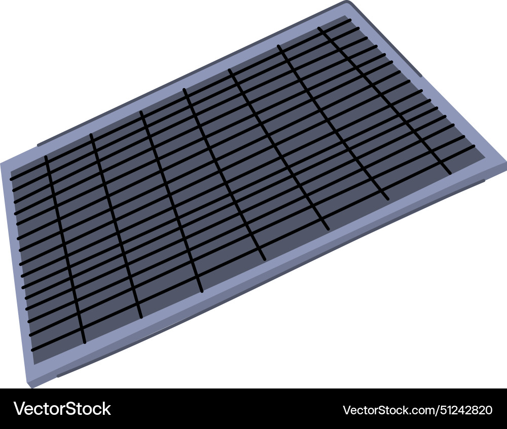 Cell solar panel cartoon Royalty Free Vector Image
