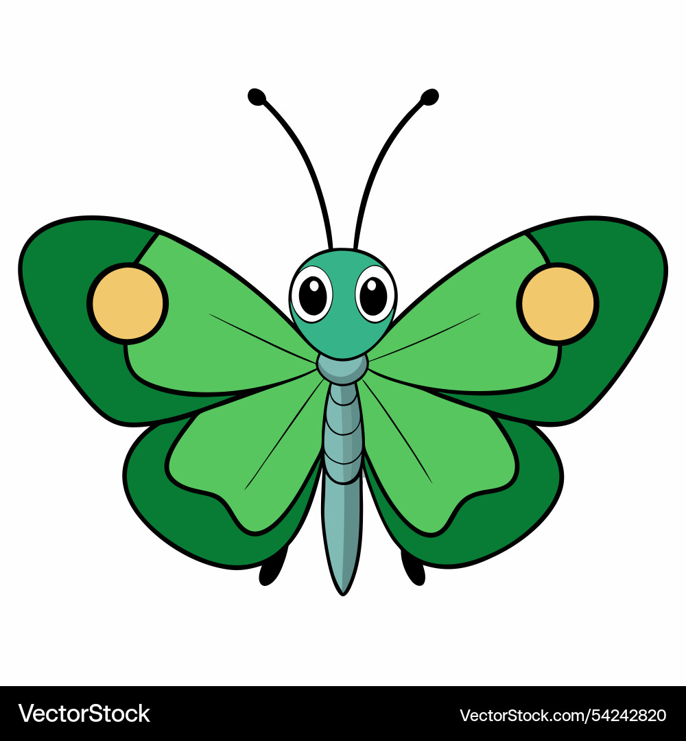 Comma butterfly on a white background Royalty Free Vector