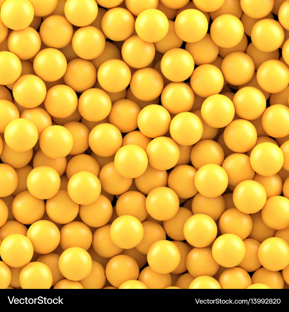 Yellow balls background Royalty Free Vector Image