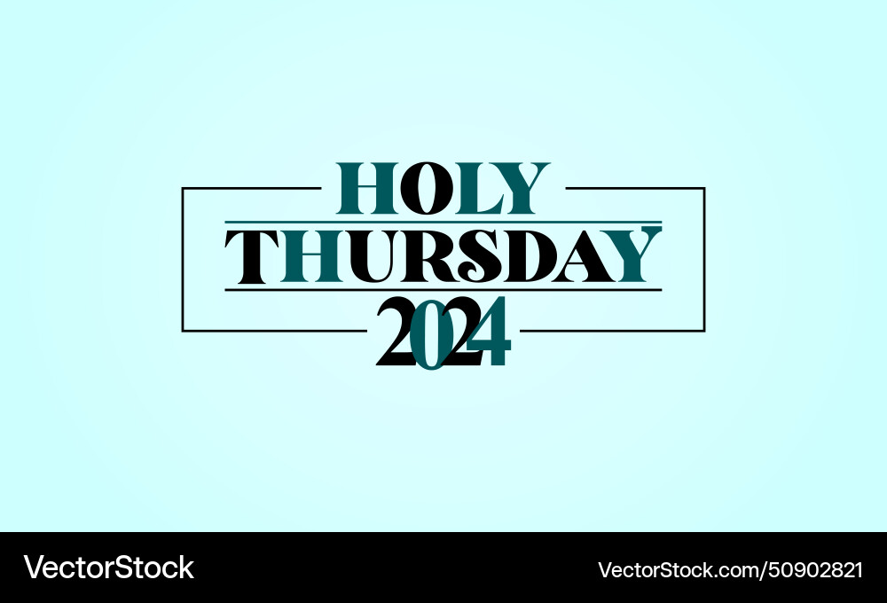 Blessed typography capturing the essence of holy Vector Image