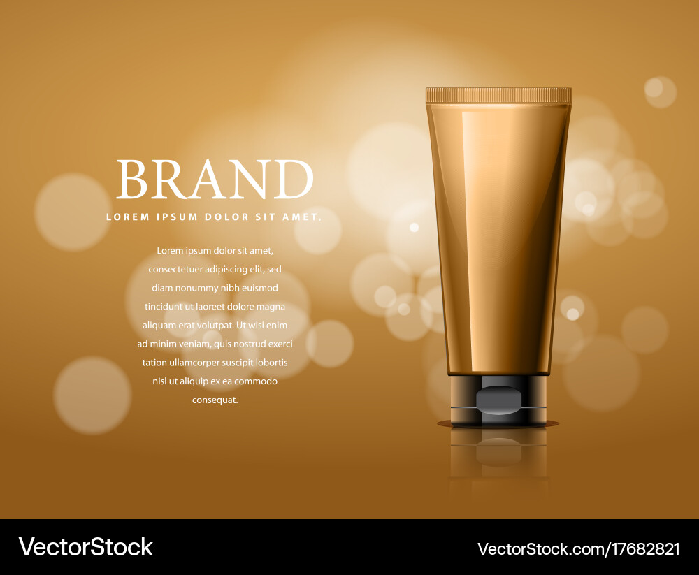 Design of cosmetics advertising Royalty Free Vector Image