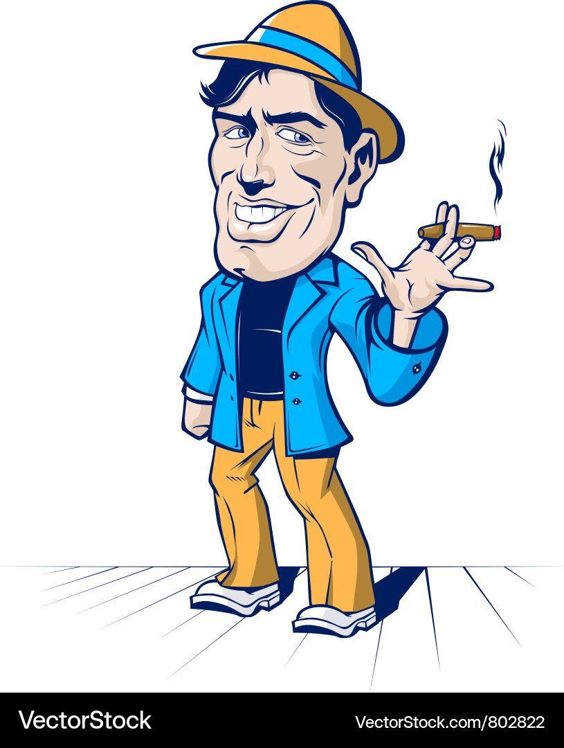 Cartoon cute man Royalty Free Vector Image - VectorStock