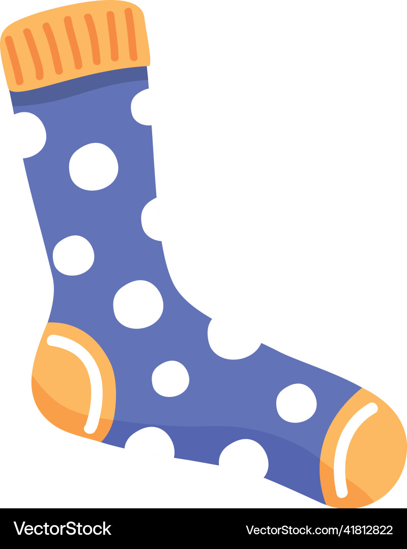 Dotted sock colors Royalty Free Vector Image - VectorStock