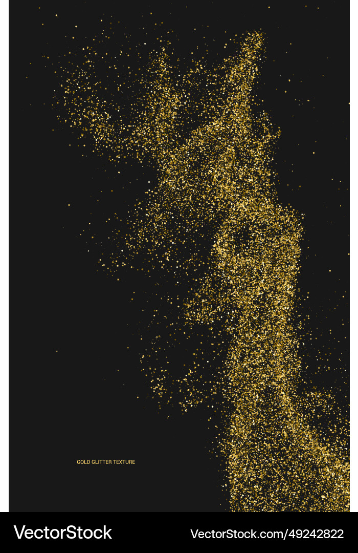 Gold glitter texture Royalty Free Vector Image