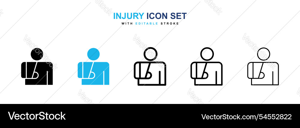 Injury icon Royalty Free Vector Image - VectorStock