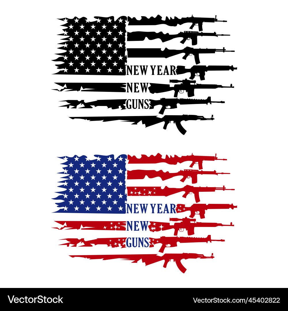 New year guns Royalty Free Vector Image - VectorStock