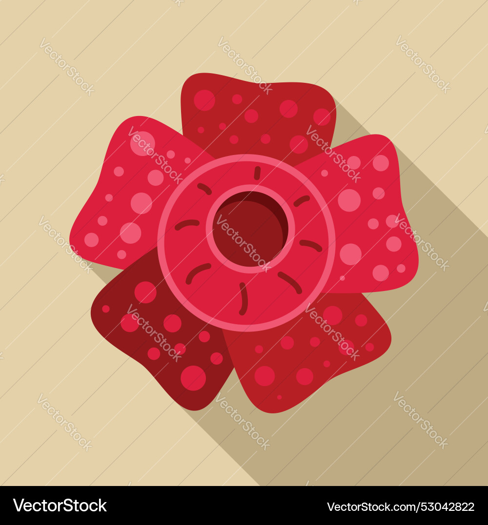 Rafflesia flower blooming showing its unique Vector Image
