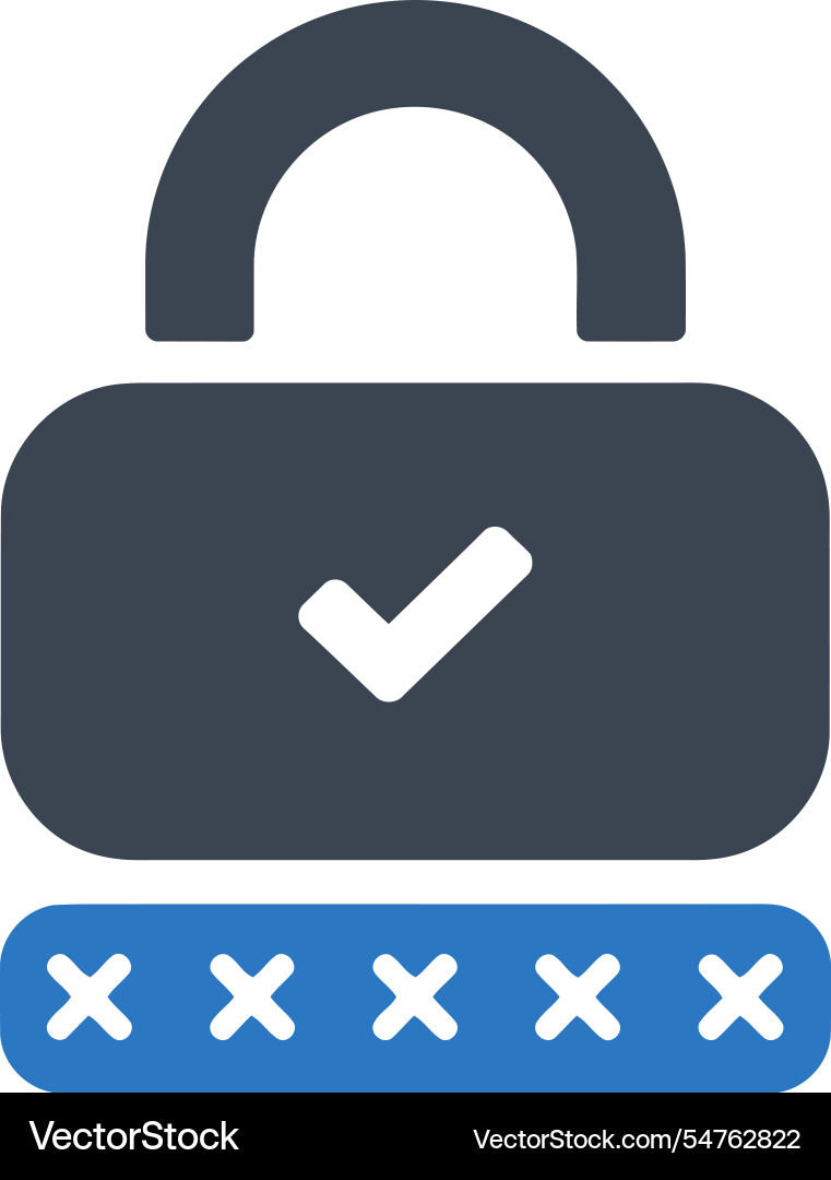 Secure lock icon Royalty Free Vector Image - VectorStock