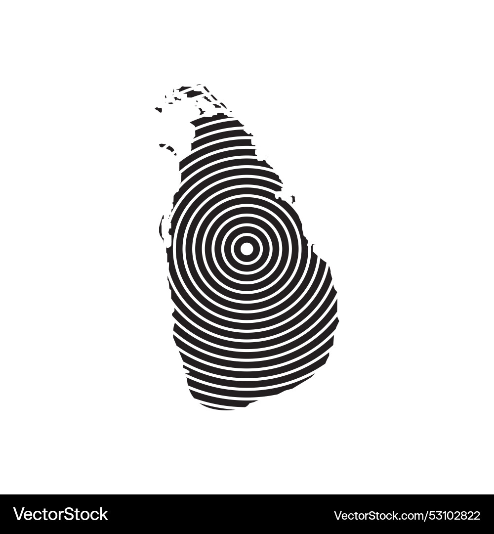 Sri lanka map icon Royalty Free Vector Image - VectorStock