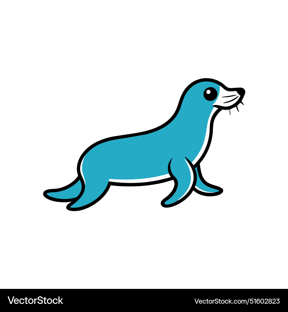Australian fur seal walks icon Royalty Free Vector Image