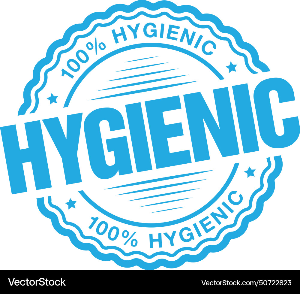 Hygienic rubber stamp Royalty Free Vector Image