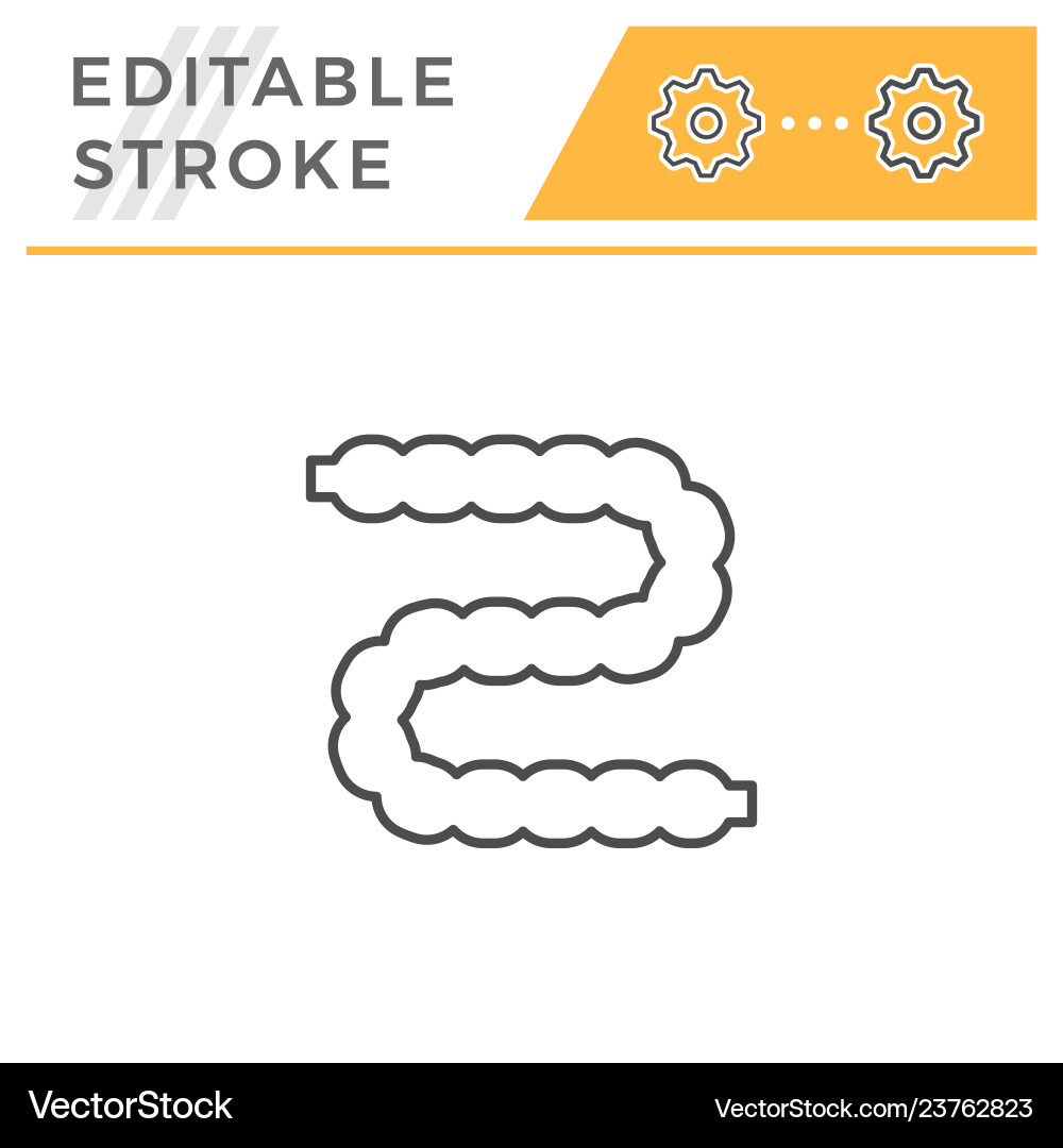 Intestines line icon Royalty Free Vector Image