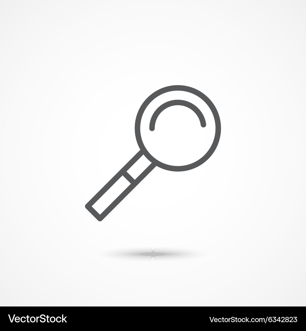 Loupe icon Royalty Free Vector Image - VectorStock