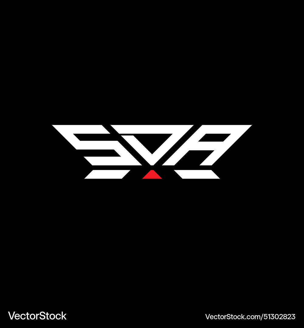 Sda letter logo design simple and modern Vector Image