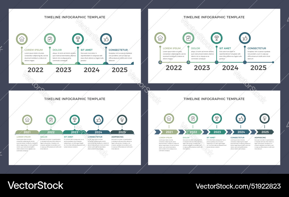 Timeline infographics Royalty Free Vector Image