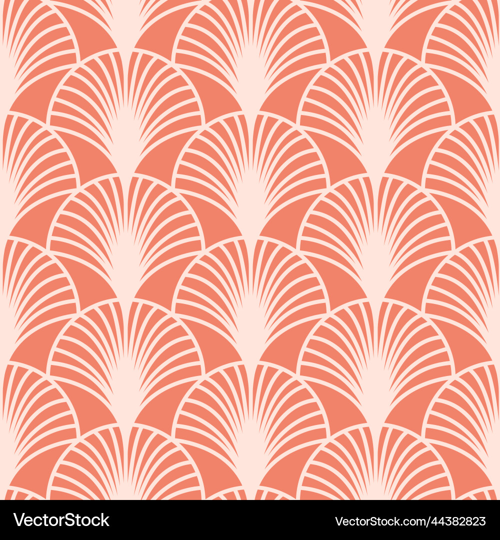 White Fan Arch Pattern Royalty Free Vector Image