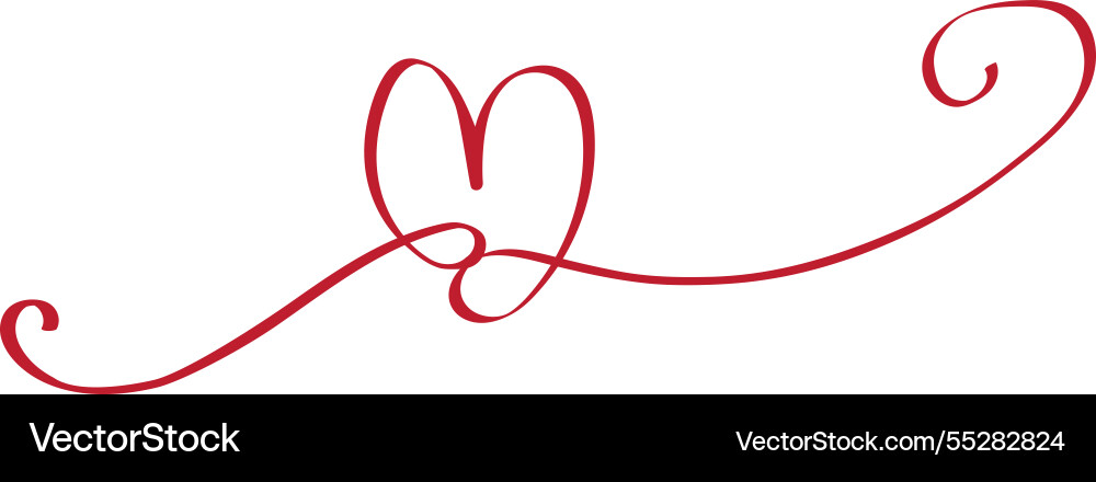 Heart swirl Royalty Free Vector Image - VectorStock