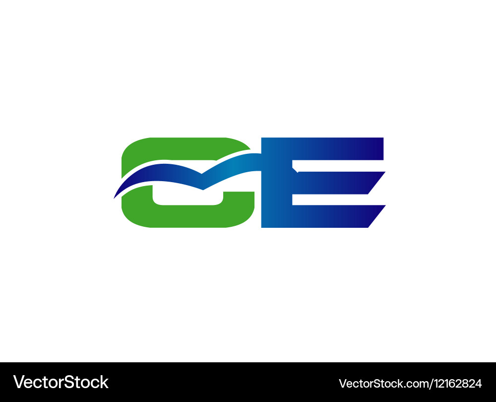 Letter c and e logo Royalty Free Vector Image - VectorStock